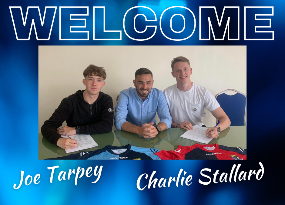 Please Welcome Joe Tarpey and Charlie Stallard - St Neots Town FC
